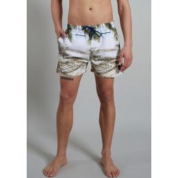 Badeshorts Ceceba, Herren, Gr. 6L, N-Gr, bunt (gr&uuml;n, dunkel, multicolor1), Obermaterial: 100% Polyester. Innenslip: 100% Polyester, gemustert, Badehosen Badeshorts, mit tollem Print f&uuml;r warme Sommertage