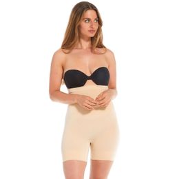 Shapingpants MAGIC BODYFASHION "Comfort Shaper", Damen, Gr. L, braun (latte), Obermaterial: 89% Polyamid, 11% Elasthan, unifarben, k&ouml;rpernah, Unterhosen Shapingpants, spezielle Zone zur Straffung des Pos