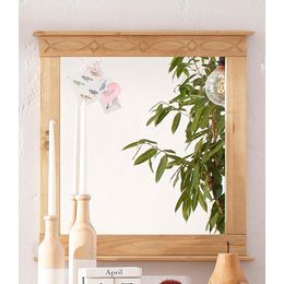 Spiegel OTTO HOME "Indra", beige (natur), B:63cm H:78,4cm T:4cm, Glas, Spiegel, Spiegel, Rahmen aus massiver Kiefer