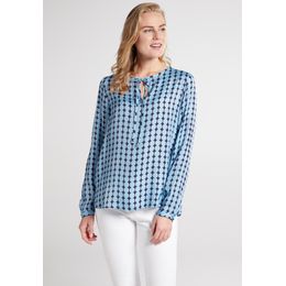 Shirtbluse Eterna "LOOSE FIT", Damen, Gr. 40, hellblau, 100% Viskose, normal, Blusen Shirtbluse