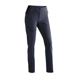 Outdoorhose Maier Sports "Latit Slim Vario W", Damen, Gr. 52, Normalgr&ouml;&szlig;en, blau (dunkelblau), 88% Polyester (recycelt), 12% Elasthan, Hosen Outdoorhose, Damen Wanderhose, lange Outdoor-Hose, Trekkinghose slim
