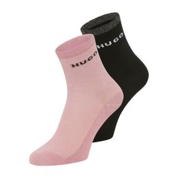 Feinsocken HUGO UNDERWEAR "SHINY", Damen, Gr. 39-42, rosa (open pink 696), Baumwollmischung, normal, Socken Feinsocken