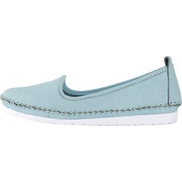 Slipper Andrea Conti, Damen, Gr. 36, blau (hellblau), Glattleder, Leder, Schuhe Slipper