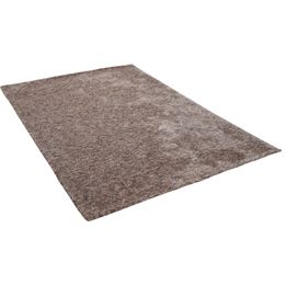 Teppich Sansibar "Munkmarsch Uni", braun, B:90cm H:20mm L:160cm, Polyester, Teppiche, Teppich, meliert, 100% Polyester, besonders weich, Wohnzimmer, Schlafzimmer