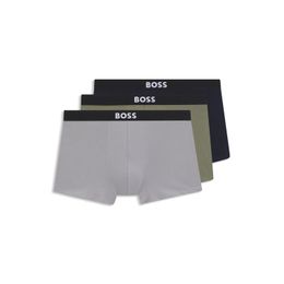 Trunk BOSS "3P Trunk BOSS ONE", Damen, Gr. XXL, open miscellaneous 962, Jersey, Obermaterial: 95% Baumwolle, 5% Elasthan, Unterhosen Trunk, mit unifarbenen Bund