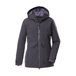 Parka Killtec "KOW 16 WMN PRK", Damen, Gr. 46, silberfarben, Obermaterial: 100% Polyester;Futter: 100% Polyamid;Futter 2: 100% Polyester;F&uuml;llung: 100% Polyester, Jacken Parka, Wasser- u. winddichter Damen Funktionsparka mit hoher Atmungsaktivit&auml;t