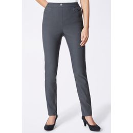 Webhose Classic Basics, Damen, Gr. 23, Kurzgr&ouml;&szlig;en, grau (anthrazit), 72% Viskose, 25% Polyamid, 3% Elasthan, unifarben, lang, Hosen Webhose