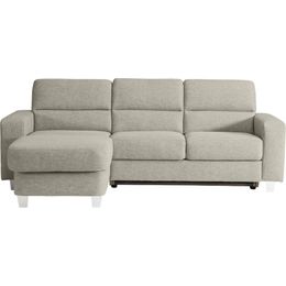 Ecksofa Alina "Ilana", beige (beige tta 2), B:281cm H:90cm T:167cm, Struktur TTA (100% Polyester), Sofas, Ecksofa, wahlweise mit Bettfunktion und Stauraum