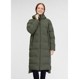 Steppmantel Ragwear "PATRISE", Damen, Gr. XXL (44), gr&uuml;n (schwarz olive), Web, Obermaterial: 100% Polyester, unifarben, M&auml;ntel Steppmantel, w&auml;rmender Wintermantel mit gro&szlig;en Rei&szlig;verschlusstaschen