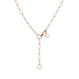 Charm-Kette Cool Time "Schmuck Geschenk Edelstahl Halskette The Cool Mini Link", rosa (ros&eacute;goldfarben), Halsketten, M&auml;dchen, Edelstahl, L: 41 B: 2mm, Charm-Kette, B:2mm