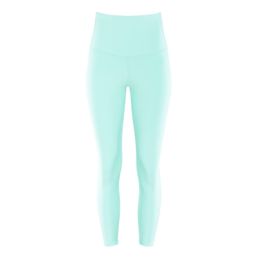 Leggings WINSHAPE "7/8-Tights HWL317C", Damen, Gr. XL, Normalgr&ouml;&szlig;en, gr&uuml;n (delicate mint), 85% Polyester, 15% Elasthan, Hosen Leggings, mit V-Shape Applikation und Core-Bund