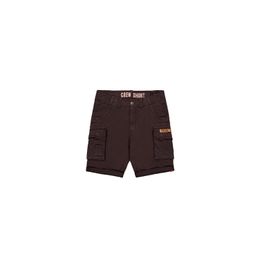 Shorts Alpha Industries "Crew Short", Herren, Gr. 34, Normalgr&ouml;&szlig;en, braun (hunter braun), Obermaterial: 98% Baumwolle, 2% Elastan; Futter: 100% Baumwolle, Hosen Shorts