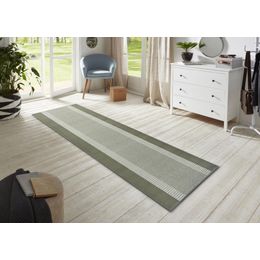 Teppich Hanse Home "Band", gr&uuml;n, B:80cm H:9mm L:350cm, Kunstfaser, Teppiche, Teppich, Kurzflor, weich, L&auml;ufer Gr&ouml;&szlig;en, Wohnzimmer, Schlafzimmer, Esszimmer