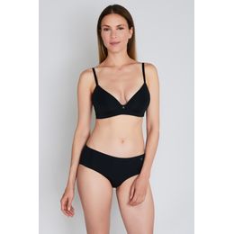 JOOP! B&uuml;gelloser BH JOOP "Sensation", Damen, Gr. 80, Cup A, schwarz, Obermaterial: 58% Polyamid, 32% Polyester, 10% Elasthan, unifarben, comfort fit, BHs B&uuml;gelloser BH, mit edlem Metall-Logo am Mittelsteg