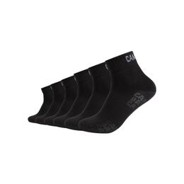 Kurzsocken CAMP DAVID "mesh ventilation", Herren, Gr. 47-49, schwarz, Baumwollmischung, unifarben, Socken Kurzsocken, mit dezentem Markenlogo