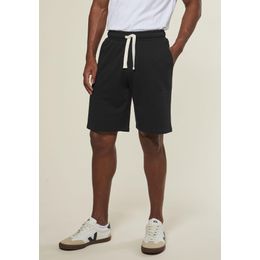 Sweatshorts Kangaroos, Herren, Gr. XXL (60/62), N-Gr, schwarz, angeraute Sweatware, Obermaterial: 60% Baumwolle, 40% Polyester, unifarben, bequem kurz, Hosen Sweatshorts, seitliche Taschen, kontrast B&auml;nder, Topseller