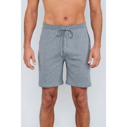 JOOP! Relaxshorts JOOP "Comfort", Herren, Gr. XL, N-Gr, grau (dunkelgrau mel), Jersey, Obermaterial: 95% Baumwolle, 5% Elasthan, meliert, unifarben, comfort fit kurz, Hosen Relaxshorts, Seitentaschen, Regular Fit, Bindeband