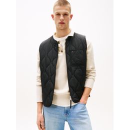 Steppweste Tommy Jeans "TJM QUILTED VEST EXT", Herren, Gr. L, schwarz, Web, Obermaterial: 100% Polyamid. Futter: 100% Polyester, regular fit normal, Rundhals, Westen Steppweste, Mit Rundhalsausschnitt