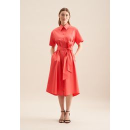 Sommerkleid Seidensticker "Schwarze Rose", Damen, Gr. S(36), Normalgr&ouml;&szlig;en, rosa (rosa, pink), 97% Baumwolle, 3% Elasthan, unifarben, regular fit, Kleider Sommerkleid, 1/2 Kragen Uni