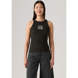 Levi's Ripptanktop LEVI'S "GR ESSENTIAL RACE", Damen, Gr. S (36), western archival hor, Feinripp, Obermaterial: 100% Baumwolle, bedruckt, figurbetont h&uuml;ftlang, Rundhals, Tops Ripptanktop, Plakativer Druck
