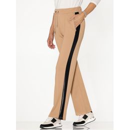 Schlupfhose Inspirationen, Damen, Gr. 42, Normalgr&ouml;&szlig;en, braun (camel), 70% Viskose, 27% Polyester, 3% Elasthan, Einsatz:100% Polyester, unifarben, Hosen Schlupfhose