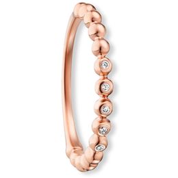 Diamantring ONE ELEMENT "0.04 ct Diamant Brillant Ring aus 585 Ros&eacute;gold" Gr. 58, rosa (ros&eacute;), Fingerringe, Damen, 58,mit Brillant, Ros&eacute;gold 585, Diamantring