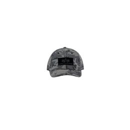 Trucker Cap Alpha Industries "Velcro Cap Camo", Gr. onesize, schwarz (schwarz camo), Baumwolle, Caps Trucker Cap