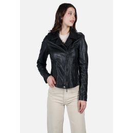 Lederjacke Freaky Nation "Eliza-FN", Damen, Gr. M (38), schwarz, Oberstoff: 100% Leder; Futter: 100% Baumwolle, figurbetont, Jacken Lederjacke