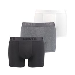 Levi's Boxer LEVI'S, Herren, Gr. S, schwarz-wei&szlig; (wei&szlig;, anthrazit, meliert, schwarz), Jersey, Obermaterial: 95% Baumwolle, 5% Elasthan, unifarben, eng, Unterhosen Boxer, mit komfortablem Bund