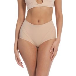 Shapingslip MAGIC BODYFASHION "Dream Shaper Brief", Damen, Gr. M, braun (cappucchino), Obermaterial: 75% Polyamid, 25% Elasthan, unifarben, k&ouml;rpernah, Unterhosen Shapingslip, weiches Material mit atmungsaktivem Design
