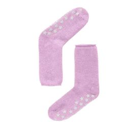 Socken Hudson "Socke Homepads", Damen, Gr. 39-42, lila (pure, rose 0403), Obermaterial: 65% Polyacryl PAN. 28% Wolle WO. 5% Polyamid PA. 2% Elasthan EL., Socken Socken
