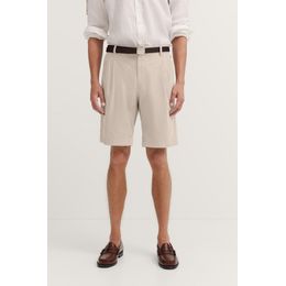Bermudas Bugatti, Herren, Gr. 44, Normalgr&ouml;&szlig;en, beige (30, beige), 100% Baumwolle, unifarben, loose fit, Hosen Bermudas, Premium-Cord