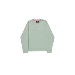 Sweater Alpha Industries "Foam ML Sweatshirt", Herren, Gr. XL, frost gr&uuml;n, Obermaterial: 80% Baumwolle, 20% Polyester, regular fit, Sweatshirts Sweater