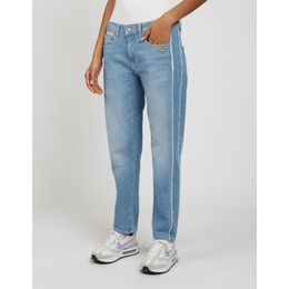 Boyfriend-Jeans Gang "94NADIA", Damen, Gr. 29, N-Gr, light fringy stripe, Denim/Jeans, Obermaterial: 90% Baumwolle, 8% Polyester, 2% Elasthan, Jeans Boyfriend-Jeans, mit seitlichen Fransenstreifen