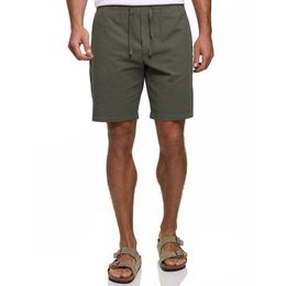 Shorts INDICODE "INMinolus", Herren, Gr. XXL, N-Gr, army, Web, Obermaterial: 100% Baumwolle, unifarben, regular fit, Hosen Shorts