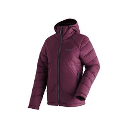 Outdoorjacke Maier Sports "Loket W", Damen, Gr. 46, rot (bordeaux), 100% Polyamid, Rundhals, Jacken Outdoorjacke, Damen Wanderjacke, atmungsaktive Jacke mit Kapuze
