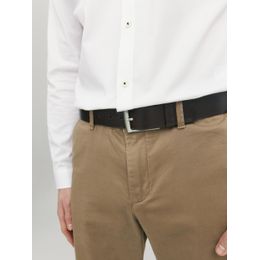 Jack & Jones Lederg&uuml;rtel JACK & JONES "JACSTOCKHOLM LEATHER BELT NOOS", Herren, Gr. 80, schwarz (schwarz coffee), B&uuml;ffelleder, unifarben, G&uuml;rtel Lederg&uuml;rtel