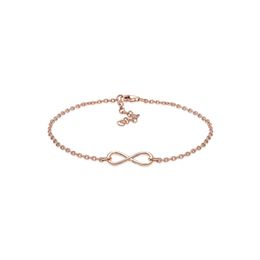 Armkette Elli "Armband Basic Infinity Unendlichkeit Symbol 925 Silber" Gr. 160, rosa (rosegold), Armb&auml;nder, Damen, 160, Silber 925 (Sterlingsilber), Armkette