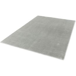 Sch&ouml;ner Wohnen Kollektion Teppich "Aura" Gr. 4, silber (silberfarben), B:170cm H:15mm L:240cm, Kunstfaser, Viskose, SCH&Ouml;NER WOHNEN-KOLLEKTION, Teppiche, Teppich, seidige Viskose, Wohnzimmer