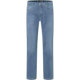 Tapered-fit-Jeans MAC "Jog&acute;n Jeans", Herren, Gr. 33, L&auml;nge 32, summer blau used, Denim/Jeans, Obermaterial: 90% Baumwolle, 8% Polyester, 2% Elasthan, regular fit lang, Jeans Tapered-fit-Jeans, im Five-Pocket Style
