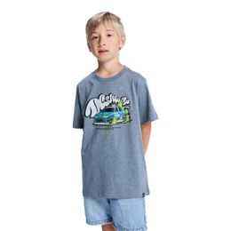 T-Shirt DC Shoes "Tire Fire", Jungen, Gr. 14(155-164cm), grau (dunkelgrau heather), Obermaterial: 75% Walkfrottier, 25% Walkfrottier;, Shirts T-Shirt