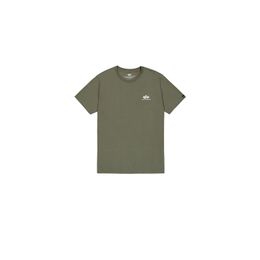 T-Shirt Alpha Industries "Backprint T-Shirt", Damen, Gr. XS, schwarz olive, Obermaterial: 100% Baumwolle, Shirts T-Shirt