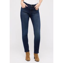 Slim-fit-Jeans Angels "Cici", Damen, Gr. 36, L&auml;nge 30, blau (schwarz indigo used), Denim/Jeans, Obermaterial: 92% Baumwolle, 6% Polyester, 2% Elasthan, slim fit, Jeans Slim-fit-Jeans