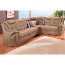 Sit & More Ecksofa SIT & MORE "Bellevue L-Form", braun, B:265cm H:94cm T:215cm, PRIMABELLE-Microfaser (100% Polyester);SOFTLUX-Kunstleder;Luxus-NaturLEDER, Sofas, Ecksofa, wahlweise mit Bettfunktion