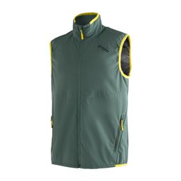 Softshellweste Maier Sports "Brims Vest M", Herren, Gr. 58, gr&uuml;n (tannengr&uuml;n), 100% Polyester (recycelt), Westen Softshellweste, atmungsaktive Herren Weste, wasserabweisende Outdoorweste