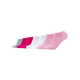 Sneakersocken Camano "ca-soft", M&auml;dchen, Gr. 39-42, pink (pink, meliert), Baumwollmischung, meliert, normal, Socken Sneakersocken, mit weichem Komfortbund ohne dr&uuml;ckende N&auml;hte, Topseller