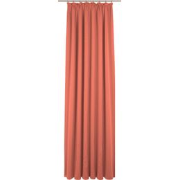 Vorhang Adam "Uni Collection light" Gr. 3, orange, B:145cm H:225cm, Baumwolle (Bio-Baumwolle), Gardinen, Vorhang, aus 100% Bio-Baumwolle
