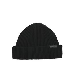 Jack & Jones Beanie JACK & JONES "JACPREM WOOL BEANIE NOOS", Herren, schwarz, Strick, Wolle, unifarben, M&uuml;tzen Beanie