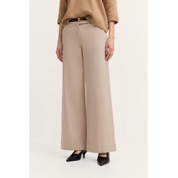 Stoffhose Bugatti "Baumwollmix", Damen, Gr. 44, Normalgr&ouml;&szlig;en, beige (40, beige), 98% Baumwolle, 2% Elasthan, unifarben, normal, Hosen Stoffhose, mit Flexcity Stretch