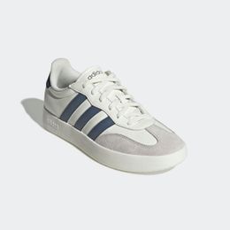 Sneaker adidas Sportswear "BARREDA", Herren, Gr. 46, wei&szlig; (sanftes wei&szlig;, preloved ink, grau one), Leder, Synthetik, Schuhe Sneaker, inspiriert vom Design des adidas handball spezial